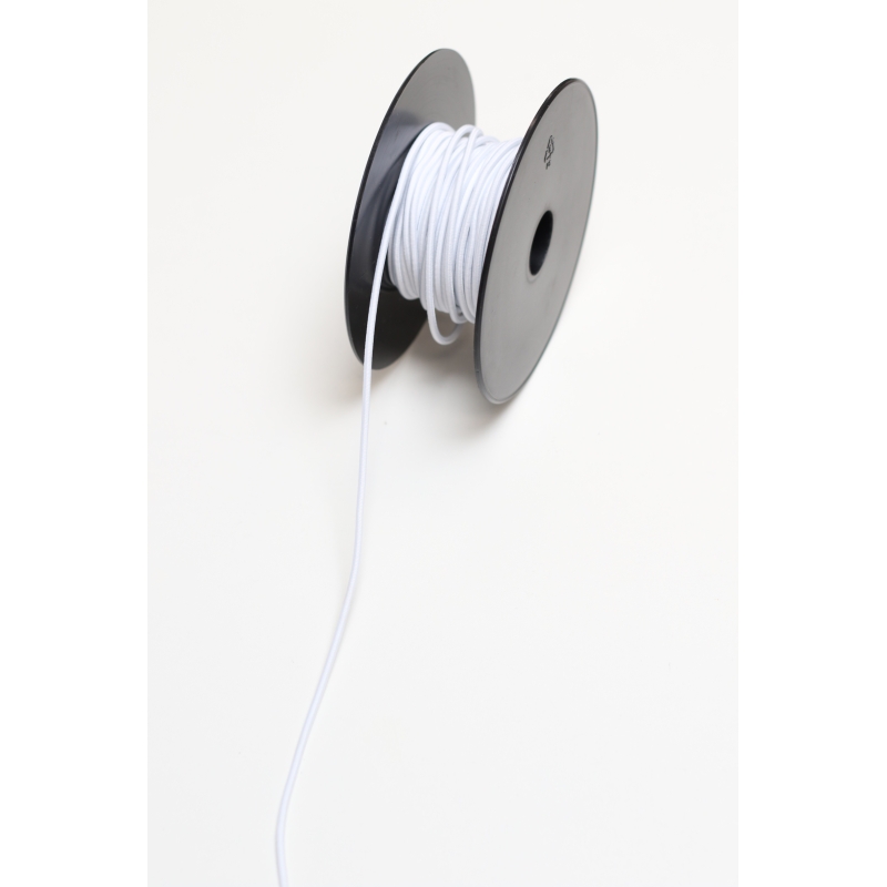 Elastique rond 3mm blanc - Lindispensable Payerne